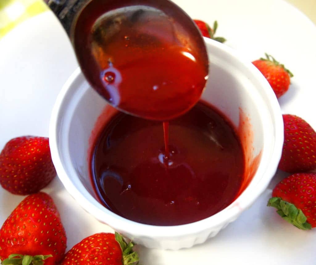 Homemade Strawberry Syrup Recipe - The Flour Handprint